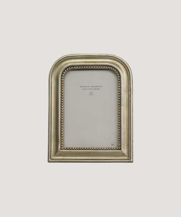 Beaded Arch Photo Frame Silver 5x7" - cravehome